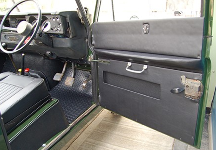 Land Rover - Front Door Trim Black Vinyl