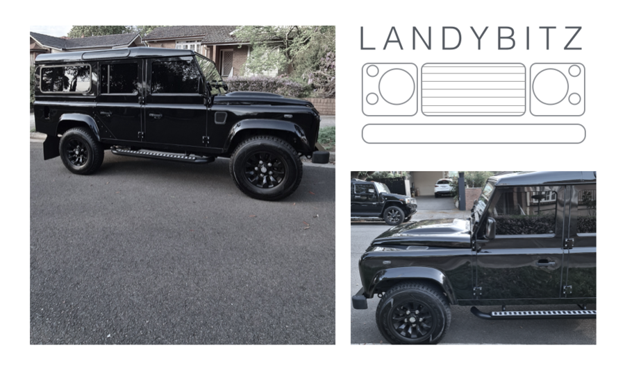 What's New At Landybitz? Defender 110 Side Steps - very happy customer!